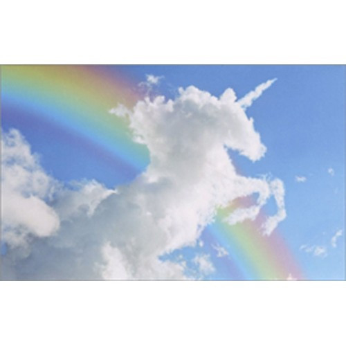 Unicorn Cloud Mini Blank Gift Enclosure Card | PaperCards.com
