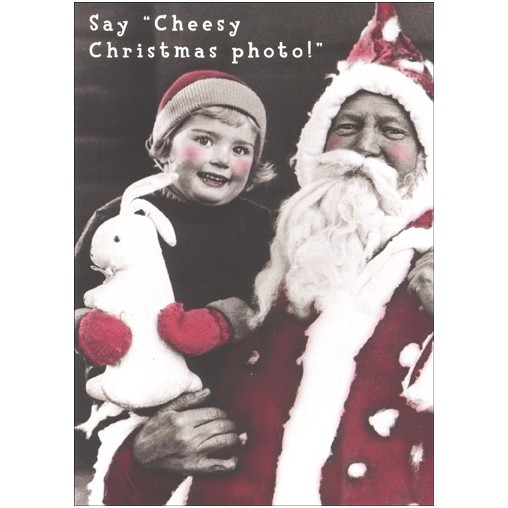 Say Cheesy Funny / Humorous Christmas Card | PaperCards.com