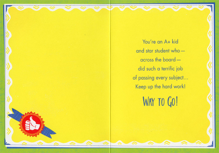 Awesome Report Card Congratulations Card for Kids / Children ...