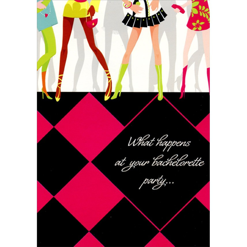 What Happens Bachelorette Party Card | PaperCards.com