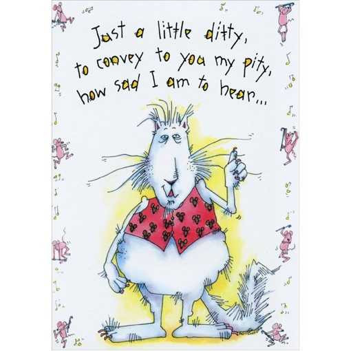 A Little Ditty Funny / Humorous Get Well Card | PaperCards.com