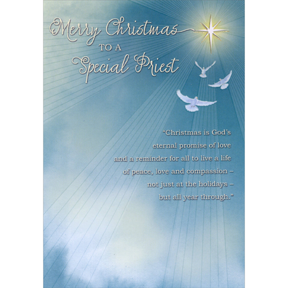 God's Eternal Promise of Love: 3 Doves and Shining Star Religious ...