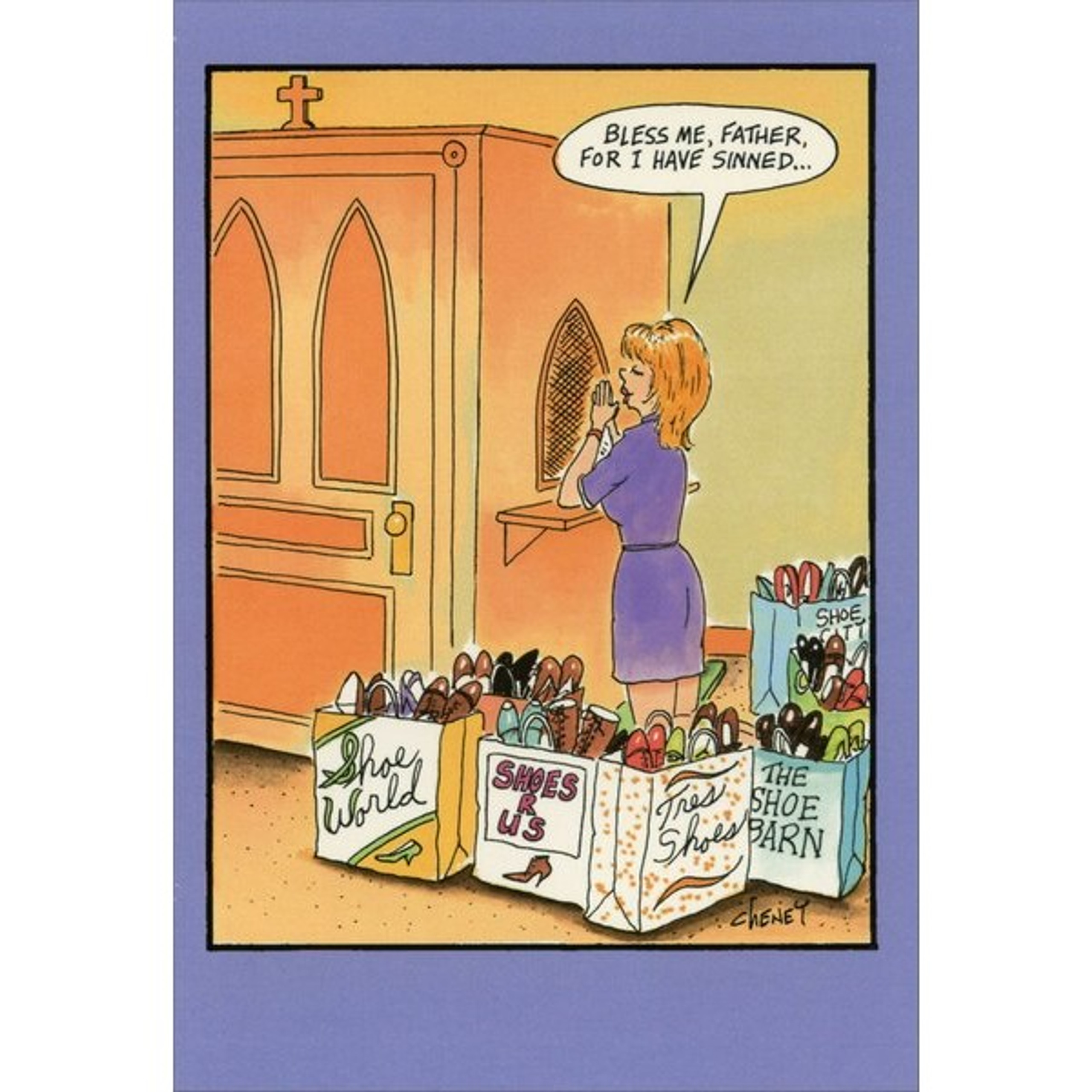 For I Have Sinned Funny Humorous Tom Cheney Birthday Card