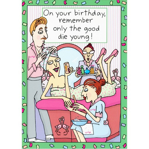 Woman at Spa Funny / Humorous Birthday Card | PaperCards.com