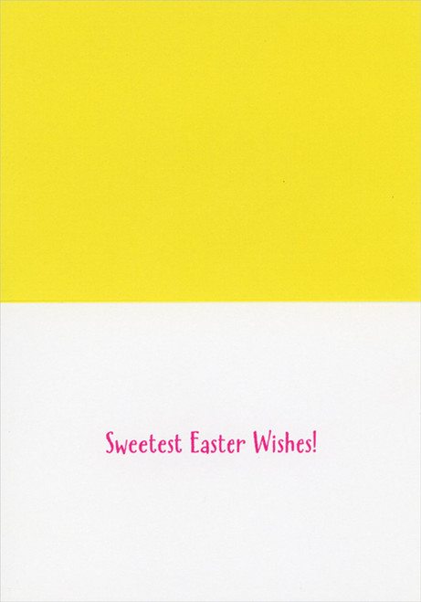 Pig Holding Flower in Mouth Cute Easter Card | PaperCards.com