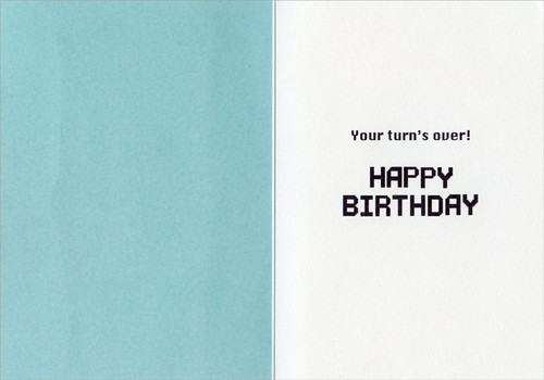 Vintage Arcade Video Game : Young Once Funny / Humorous Birthday Card ...