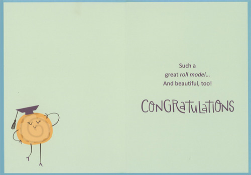 Cinnamon Sweet Roll Graduation Congratulations Card for Teen : Teenage ...