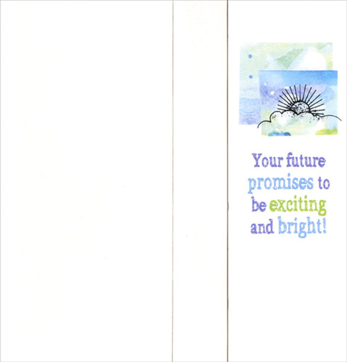 Gold Foil Star, Diploma and Sun Graduation Money Holder | PaperCards.com