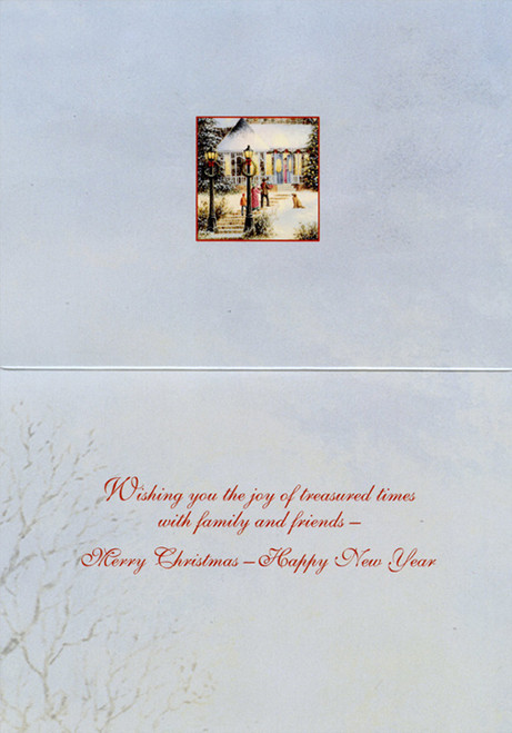 A Treasured Time: Box of 14 Dennis Lewan Deluxe Glitter Christmas Cards ...