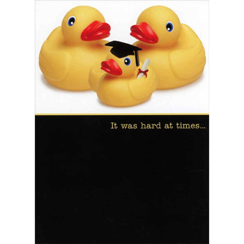 Rubber Duck in Grad Cap Humorous : Funny Graduation Congratulations ...