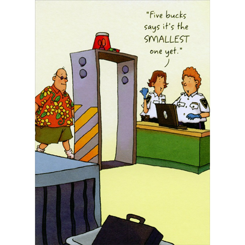 Man at Airport Body Scanner : Smallest One Yet Risque Funny / Humorous ...