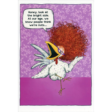 Irma : People Think We're Nuts Funny Birthday Card for Her : Woman ...