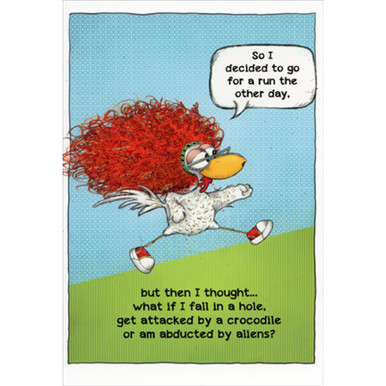 Irma : Go For A Run Humorous / Funny Birthday Card for Her : Woman ...