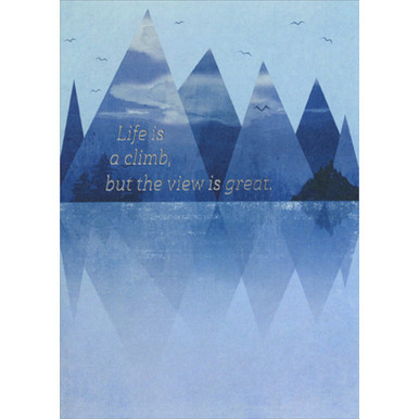Abstract Blue Mountains : Life is a Climb Graduation Congratulations ...