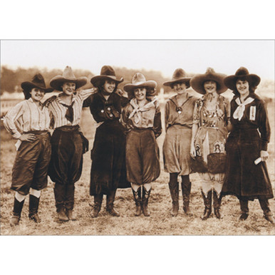 Seven Female Rodeo Performers Vintage Photograph America Collection ...