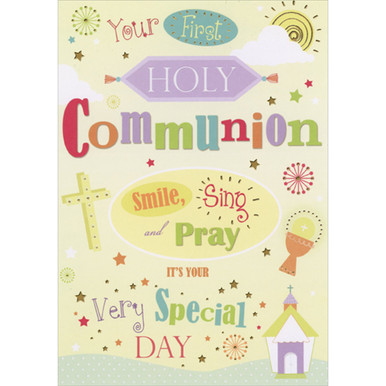 Smile, Sing and Pray It's Your Very Special Day 1st / First Communion ...