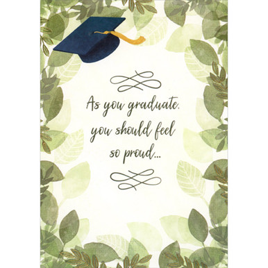 You Should Feel Proud: Grad Cap with Border of Gold Foil, Light and ...