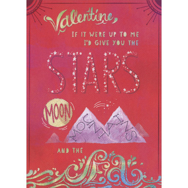 Give You the Stars, Moon, Mountains and Sea Romantic / Love Valentine's ...