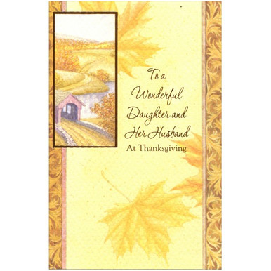Covered Bridge Thanksgiving Card for Daughter | PaperCards.com