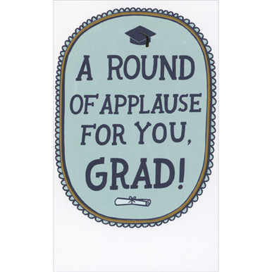 A Round of Applause For You, Grad in Oval Frame Money Holder / Gift ...
