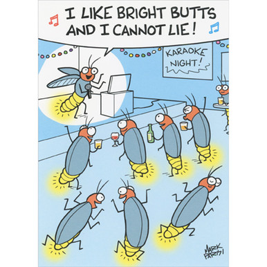 Firefly Karaoke Night Funny Birthday Card | PaperCards.com