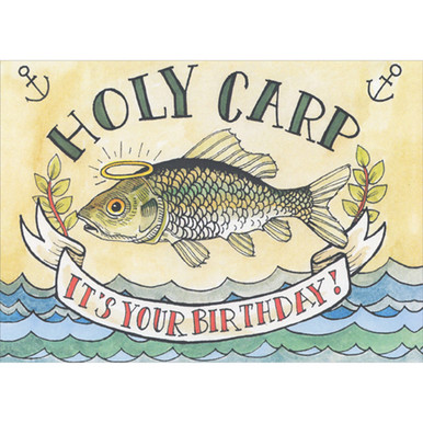 Holy Carp Funny Birthday Card | PaperCards.com