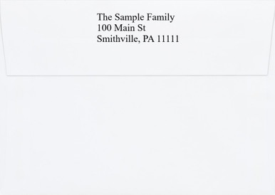 Return Address Printing (25 Envelopes) - Quantity must match the number ...