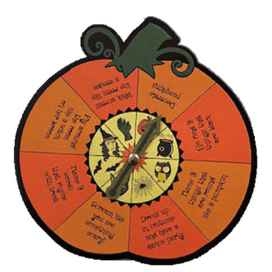 Die Cut Pumpkin Spinner Game Interactive Halloween Card | PaperCards.com