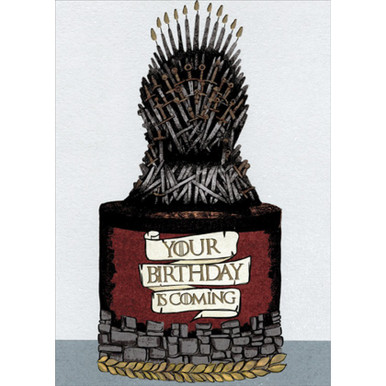 Throne of Swords Funny / Humorous Birthday Card | PaperCards.com