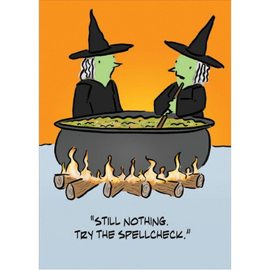 Spellcheck Funny / Humorous Halloween Card | PaperCards.com
