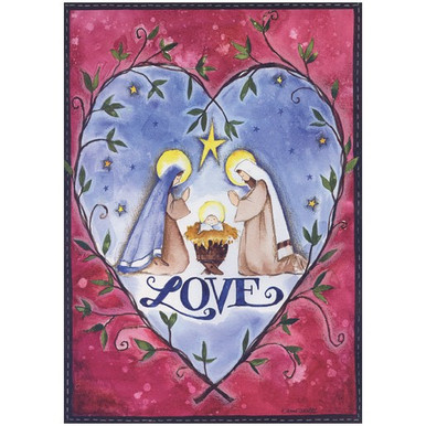 Love Heart Religious Christmas Card | PaperCards.com