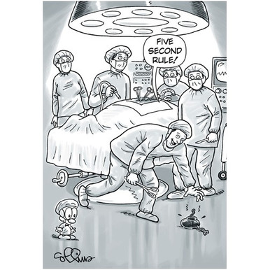 Five Second Rule Funny / Humorous Dan Collins Birthday Card ...