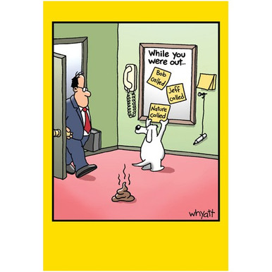Nature Called Funny / Humorous Tim Whyatt Birthday Card | PaperCards.com