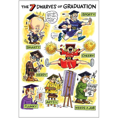 Graduation Dwarves Funny / Humorous Dan Collins Graduation ...