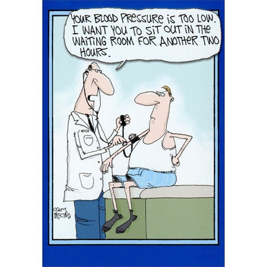 Blood Pressure Funny / Humorous McCoy Bros Get Well Card | PaperCards.com