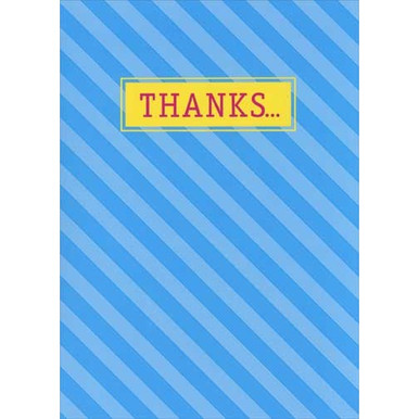 Thanks Loads Funny Thank You Card | PaperCards.com