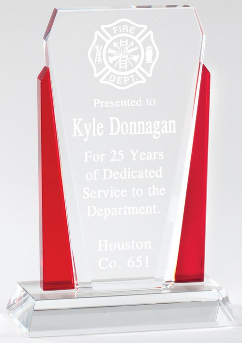 Red Edge Crystal Award - Classic Achievements, Inc