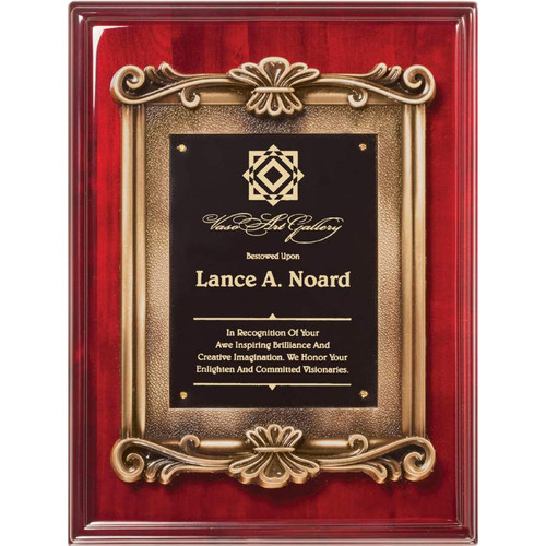 Rosewood Scroll Plaque - Classic Achievements, Inc