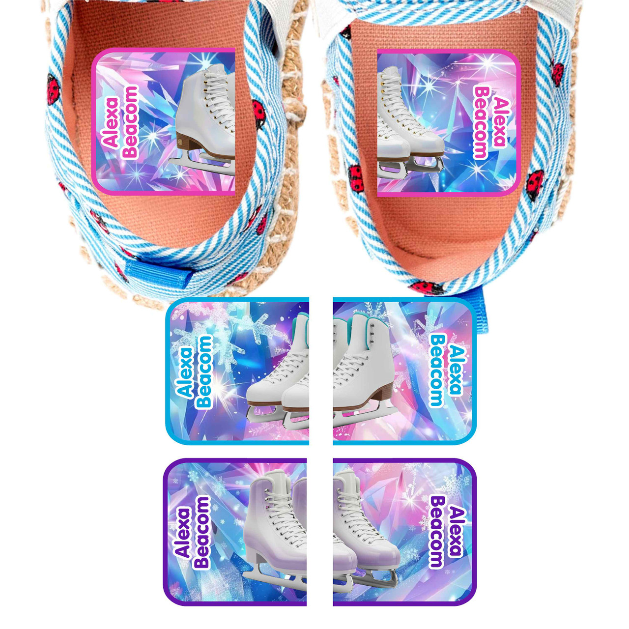 Ice Skating MatchUP Teaching Shoe Stickers - Picture Matching Learning