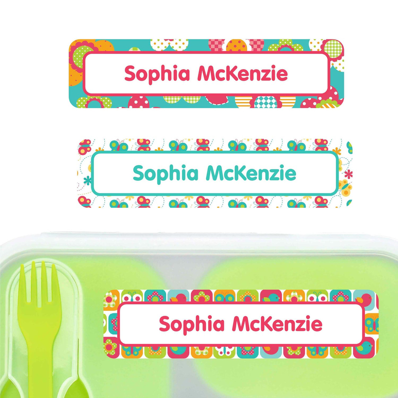 Spring Large Rectangle Labels | Waterproof Kids