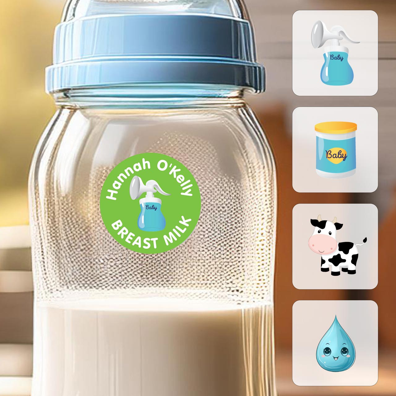 Bottle Content Labels | Baby Bottle Labels