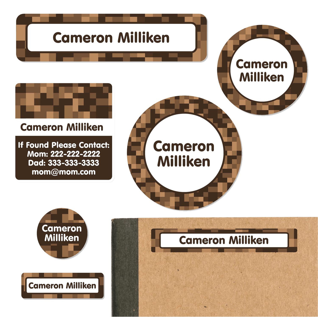 Minecraft School Supply Labels | Labels for School Supplies