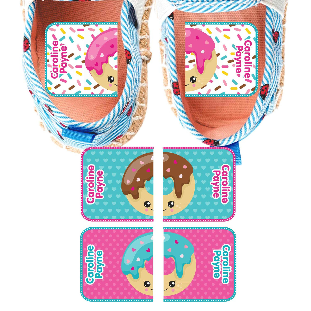 Donuts MatchUP Teaching Shoe Stickers - Left and Right Learning
