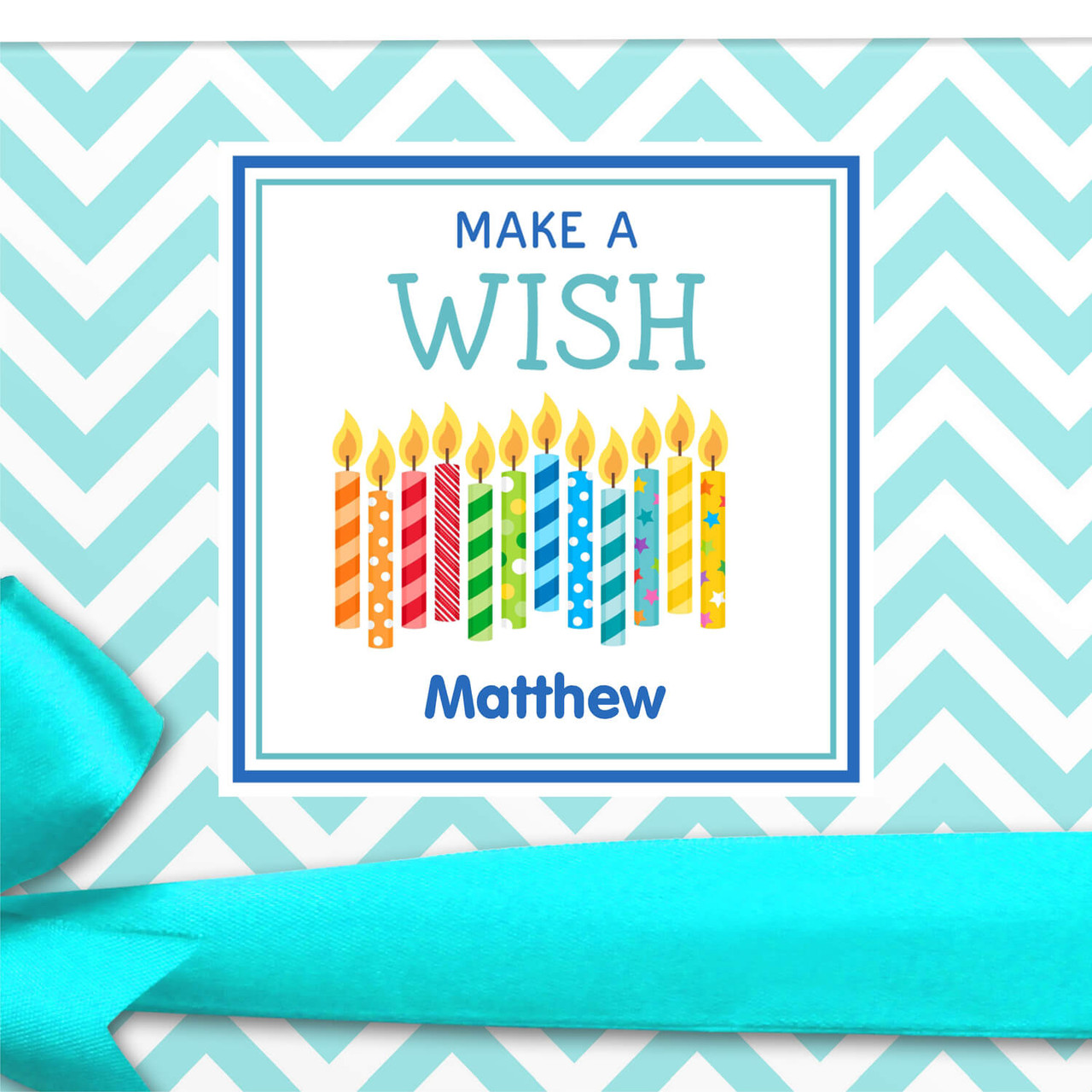 Candles Personalized Birthday Labels | Kids Birthday