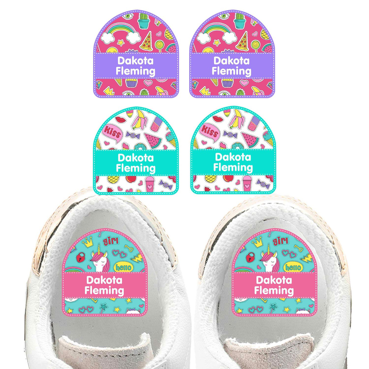 Labels Shoe Stickers | Kids Shoe Labels | Sticky Monkey