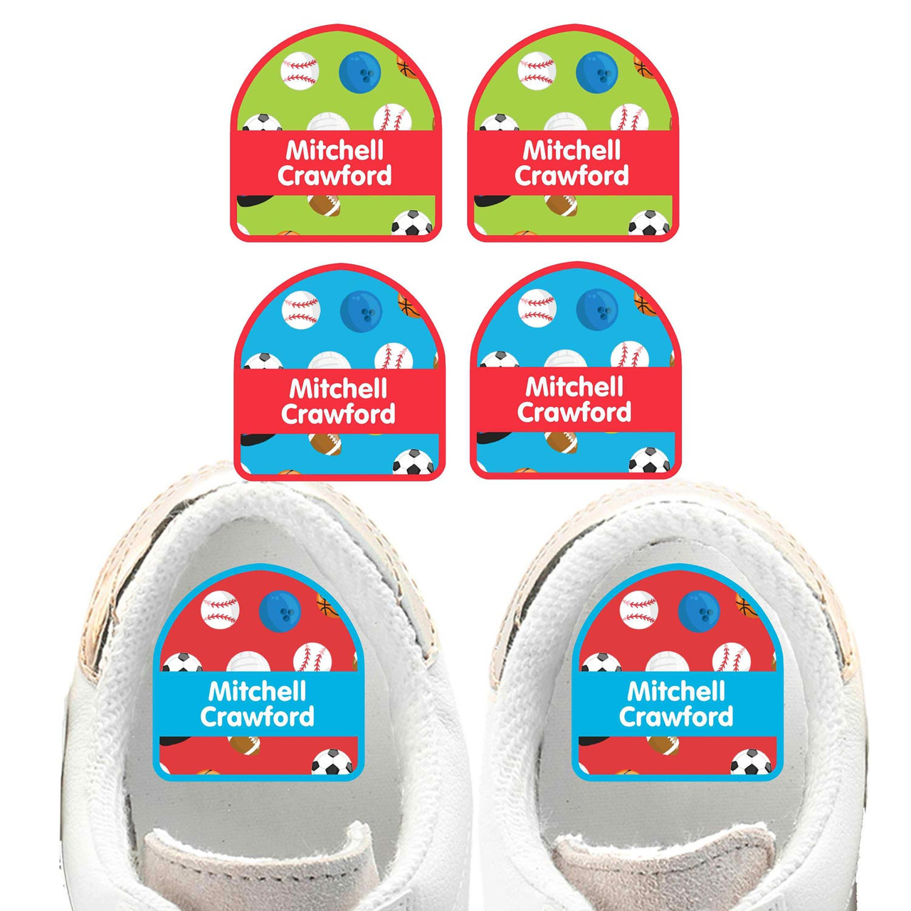 Sports Shoe Labels | Kids Personalized Shoe Labels