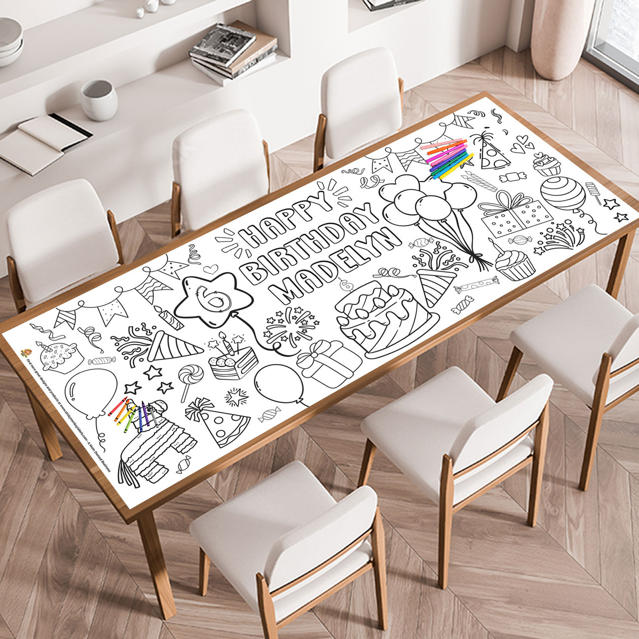 Birthday Giant Coloring Poster | Large Coloring Poster