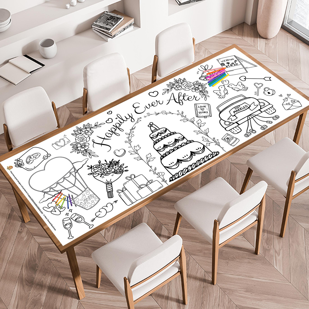 Wedding Giant Coloring Poster | Large Coloring Pages
