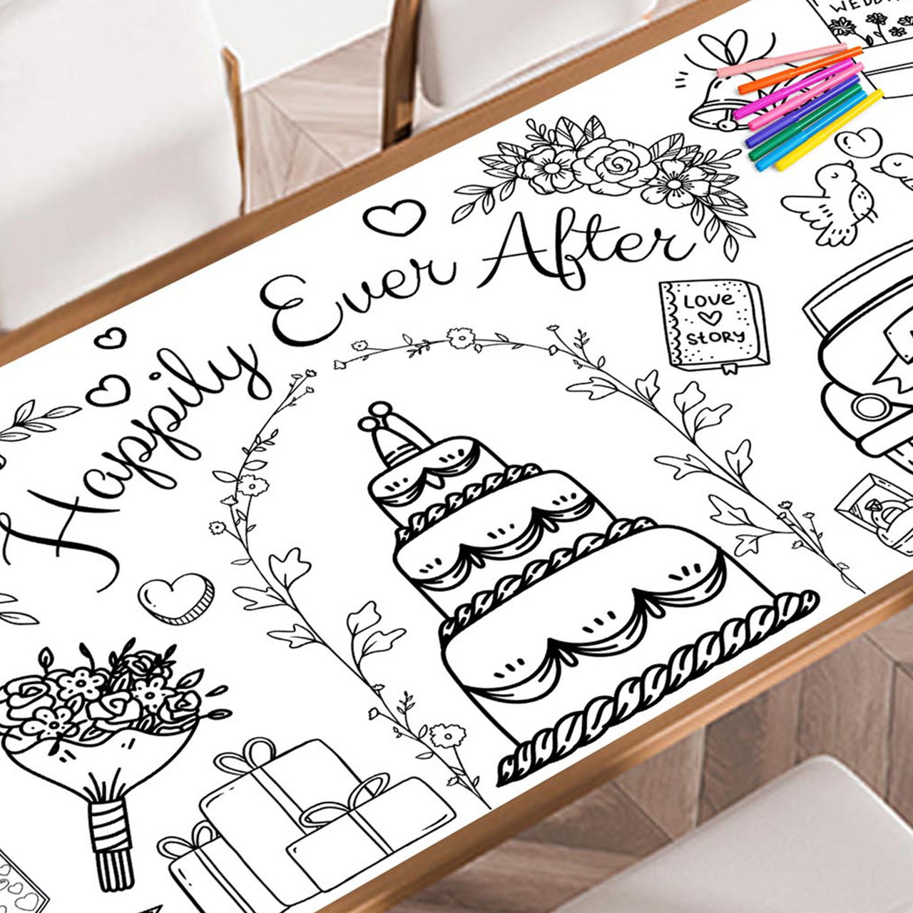 weddind coloring pages