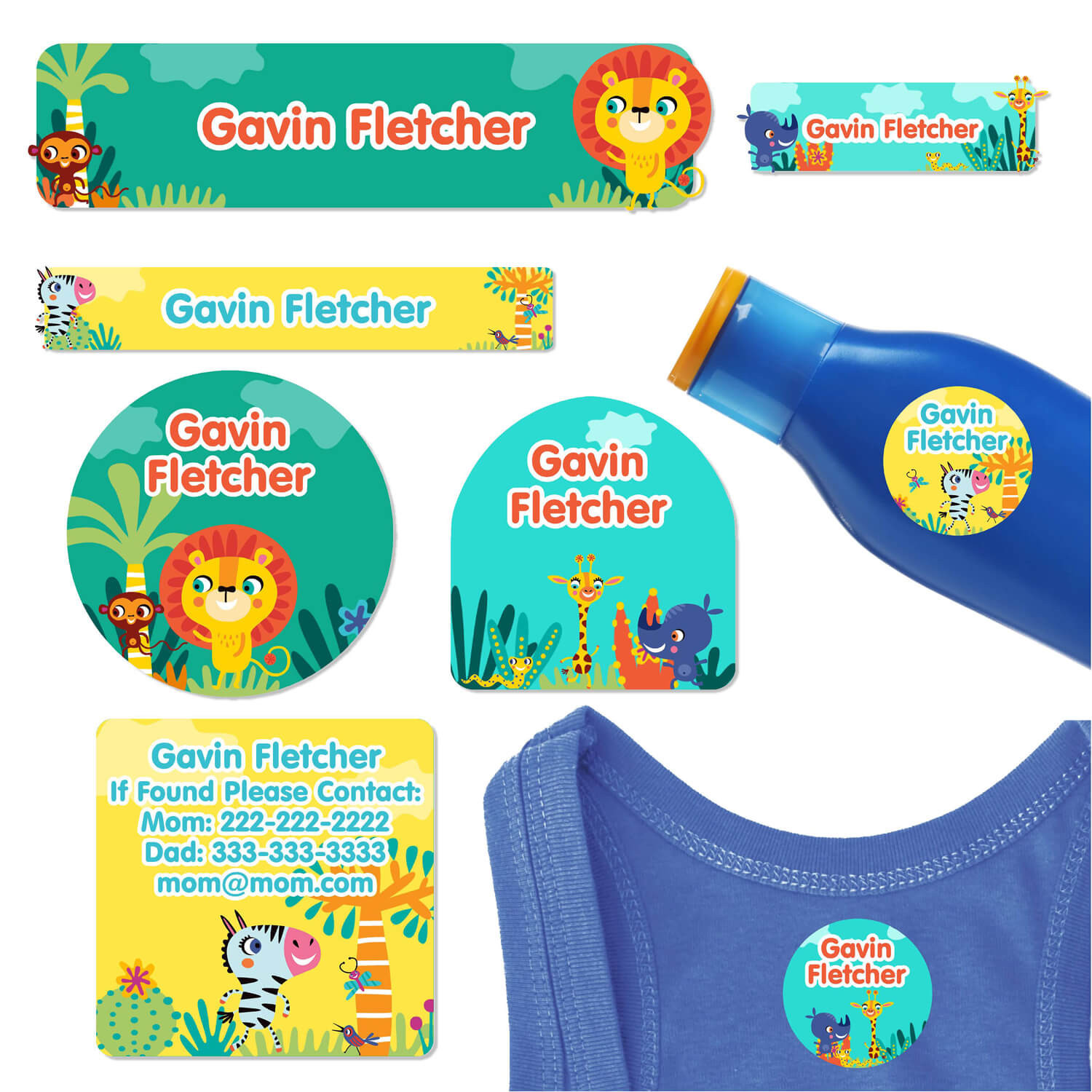 Camp Name Tags | Camp Clothing Labels | Sticky Monkey Labels
